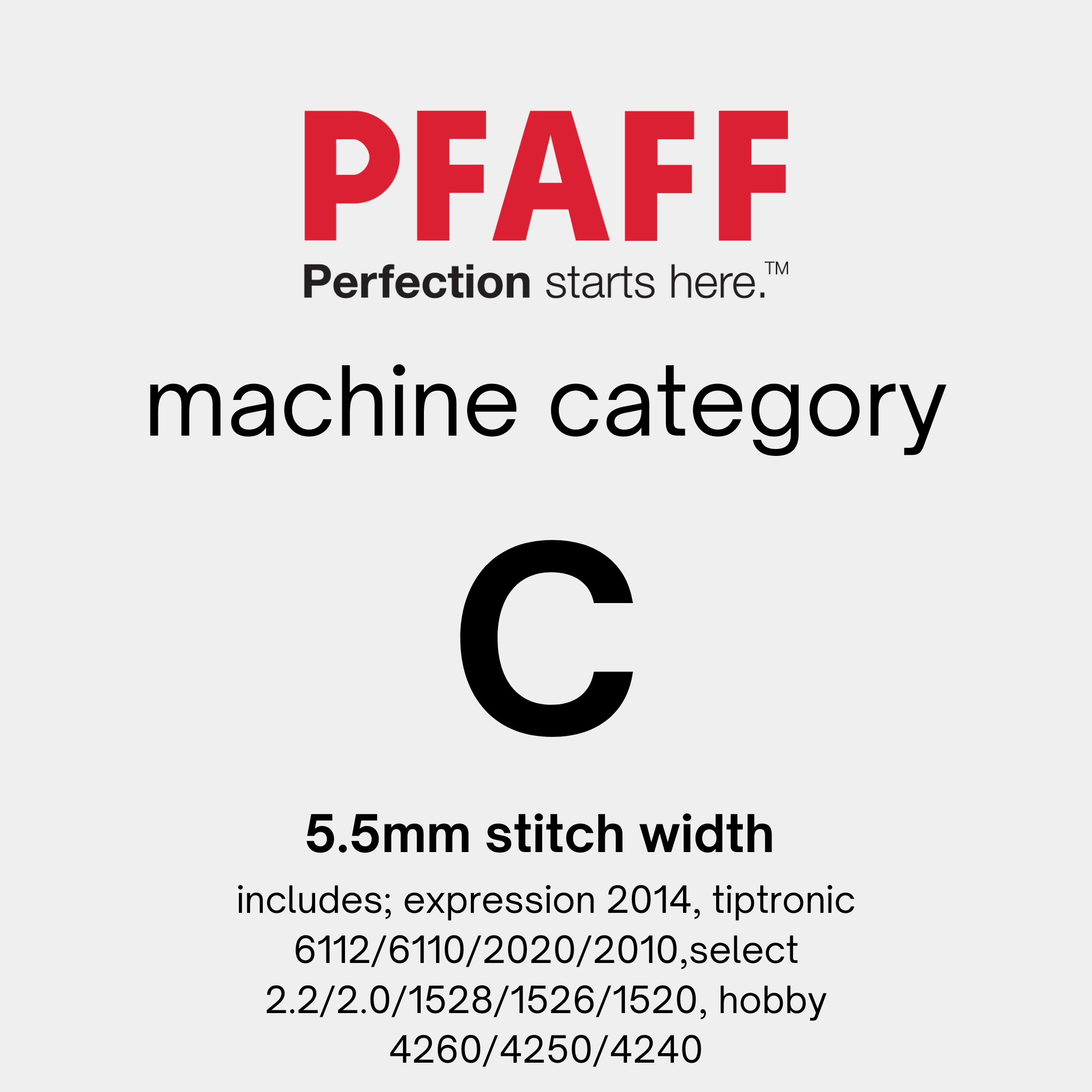 Pfaff Category C Sewing Machine Accessories | Sew Centre